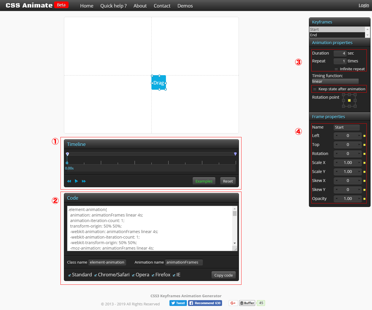 CSSアニメーションを直観的に設定できるジェネレーター「CSS3 Keyframes Animation Generator」の使い方を解説 | ポータルサイトHack - 東京・港区 ...